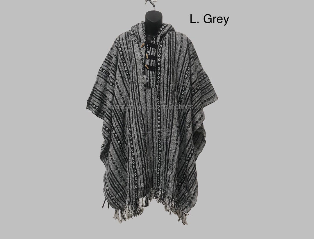 Boho Hippie Handmade Cotton Poncho - Etsy