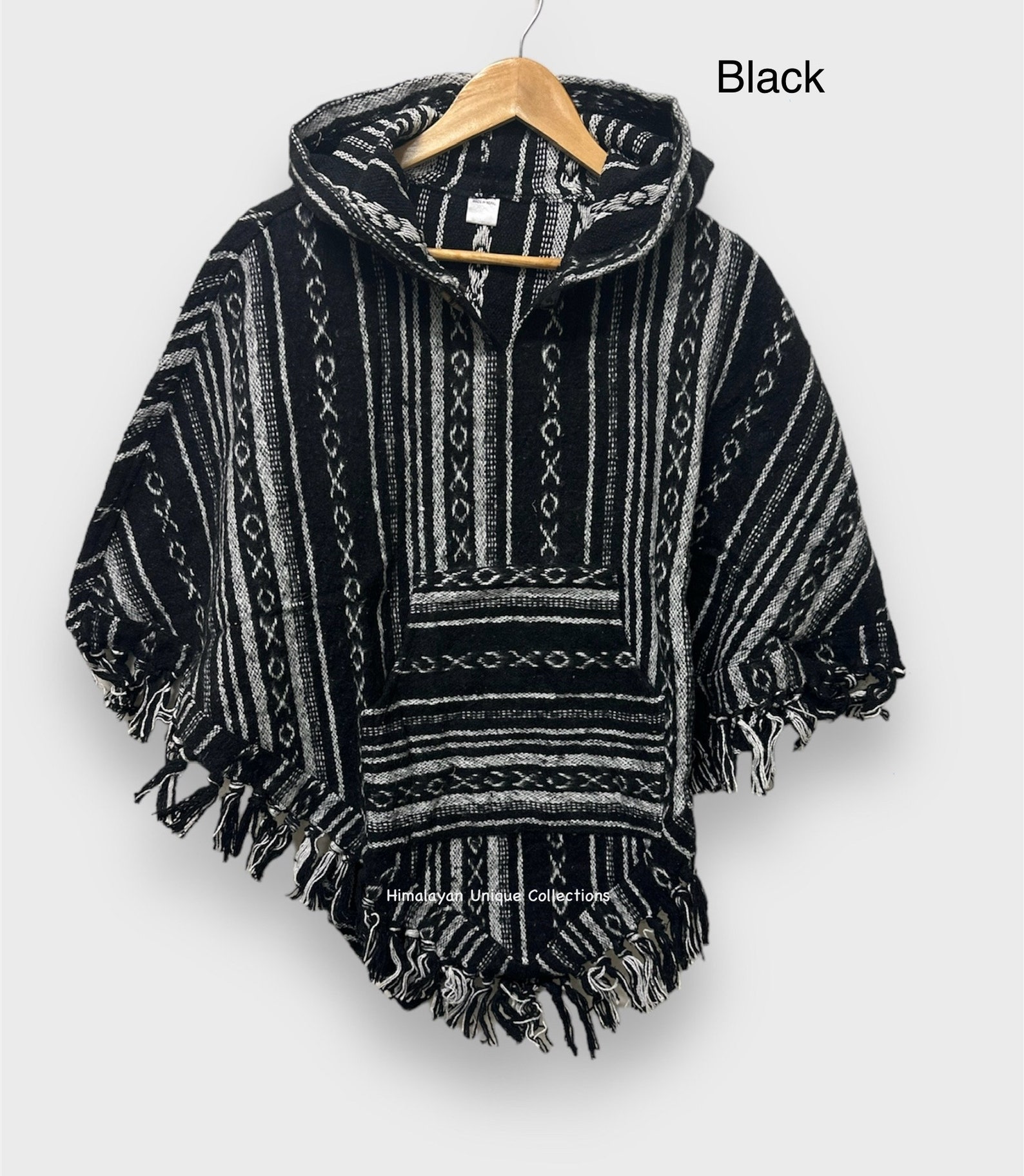 Hippie Short Poncho for Men & Women - Etsy