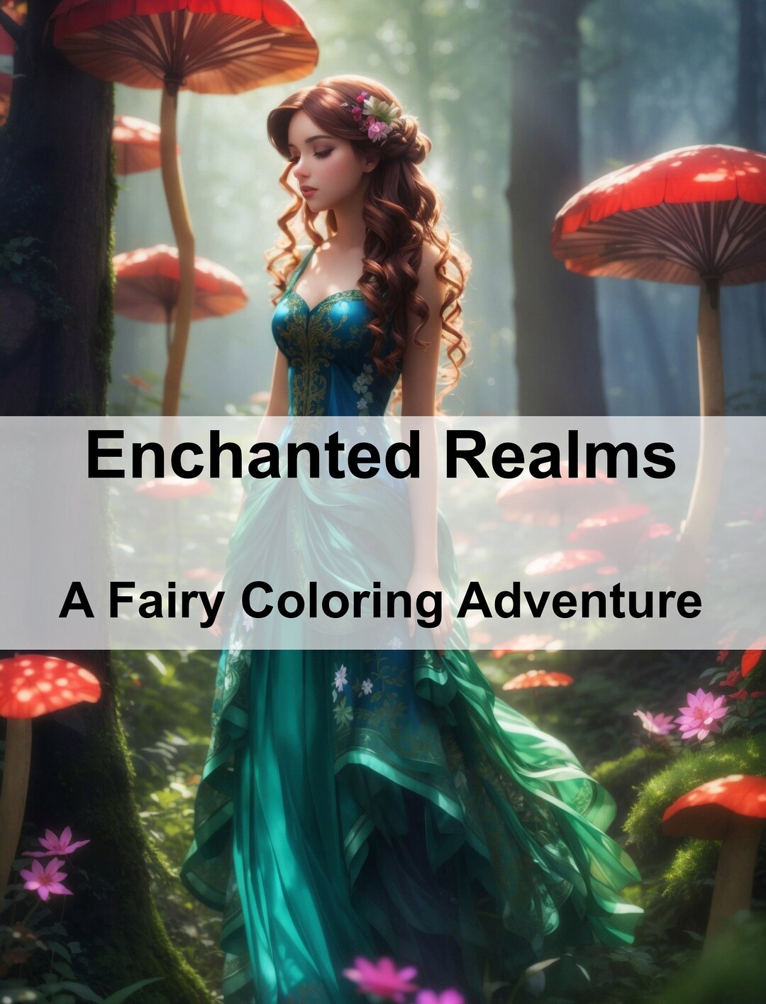 Enchanted Realms: A Fairy Coloring Adventure - Etsy