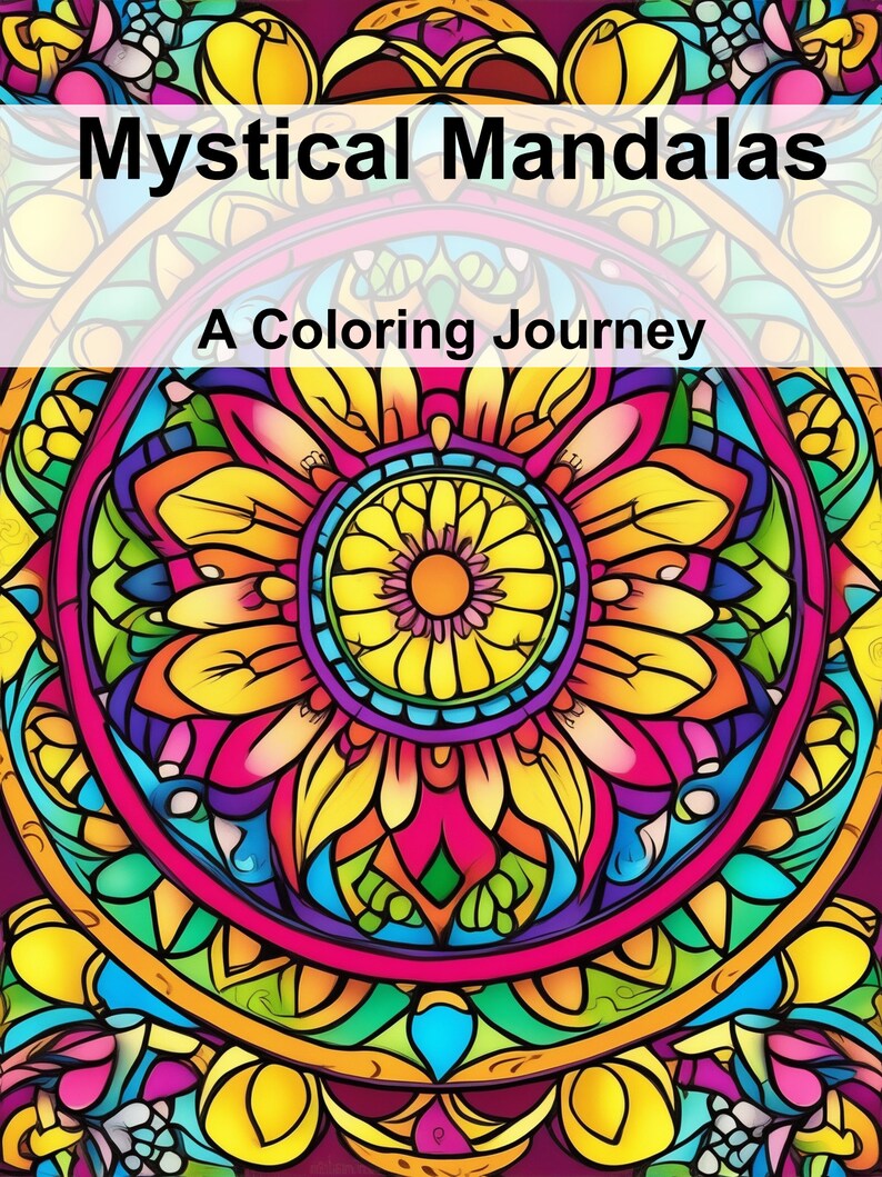 Mystical Mandalas: A Coloring Journey Downloadable - Etsy