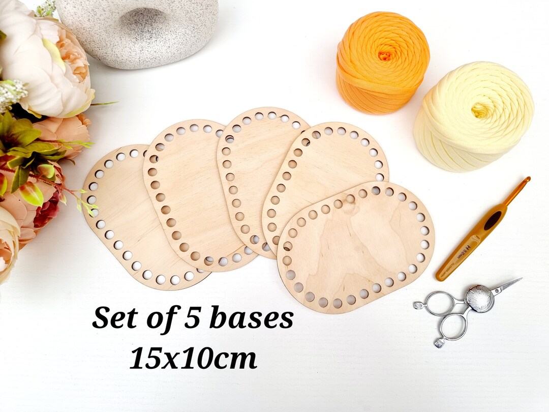 Set of 5 Wide Rounded Rectangle Wooden Bases of Size 15x10cm - Etsy