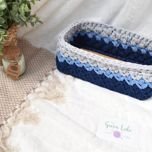 Nursery Basket in Blue Baby Bits Storage Basket Cosmetic Storage ...
