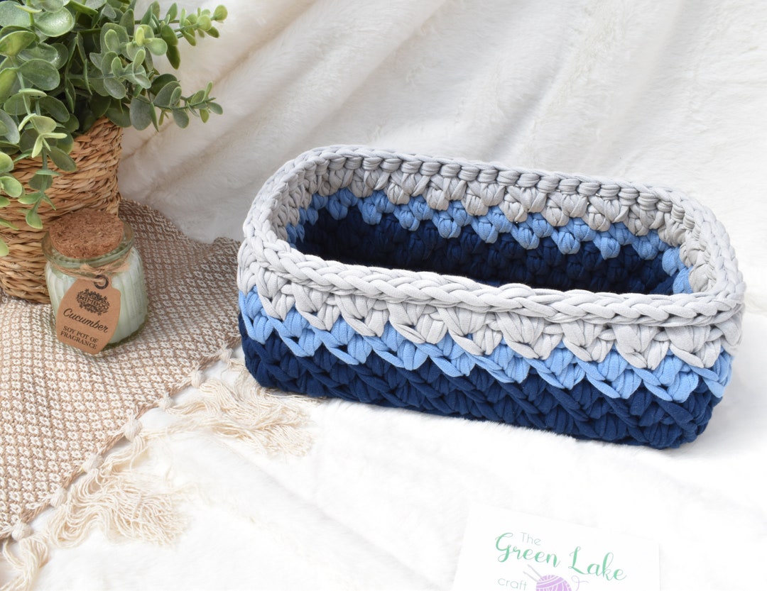 Nursery Basket in Blue Baby Bits Storage Basket Cosmetic Storage ...