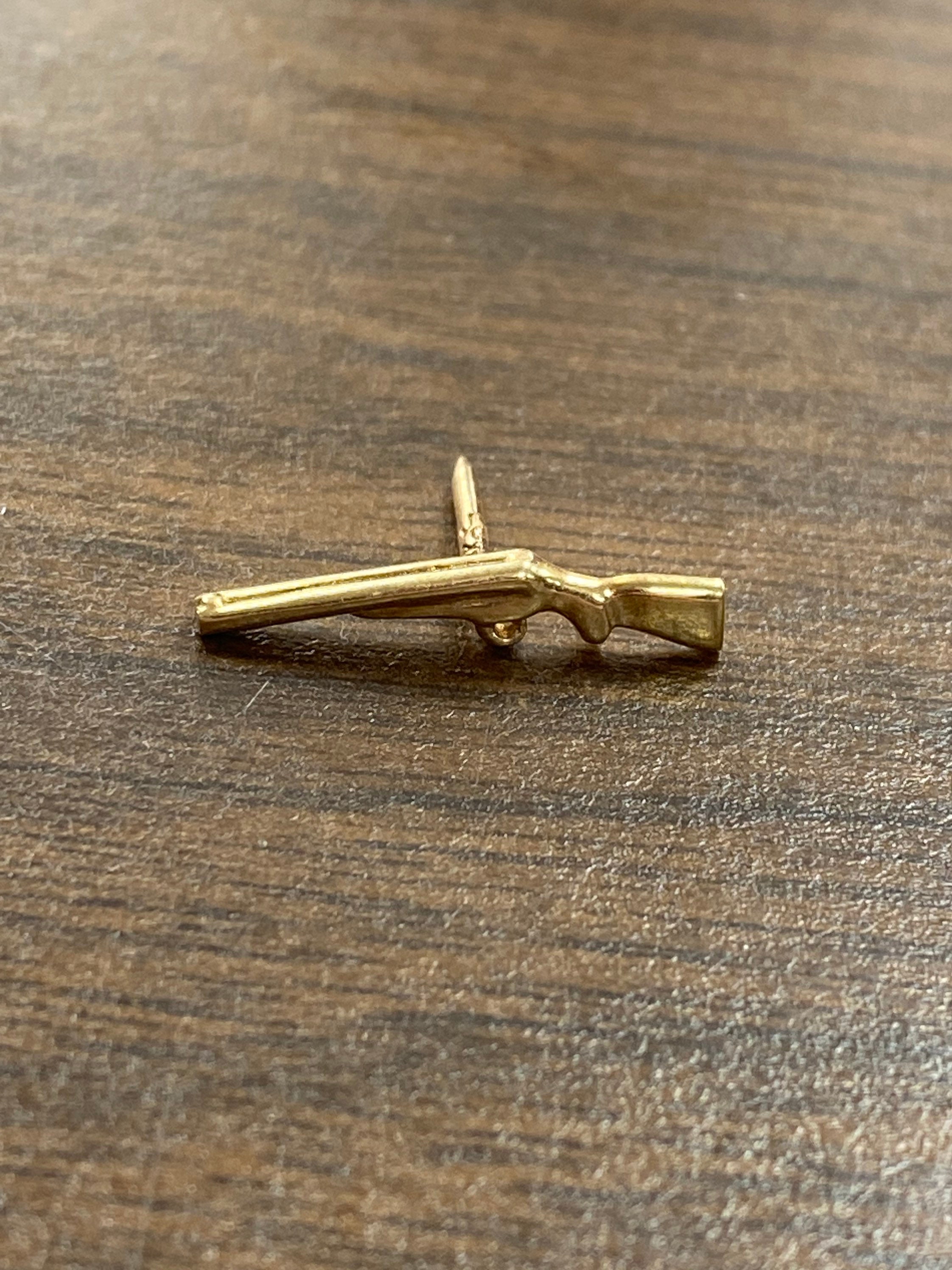 Vintage Antique 14KT Yellow Gold Rifle Gun Long Gun Hat Pin | Etsy