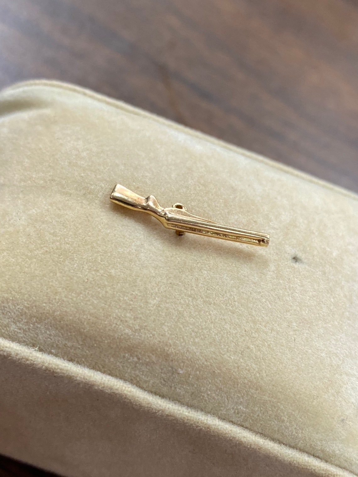 Vintage Antique 14KT Yellow Gold Rifle Gun Long Gun Hat Pin | Etsy