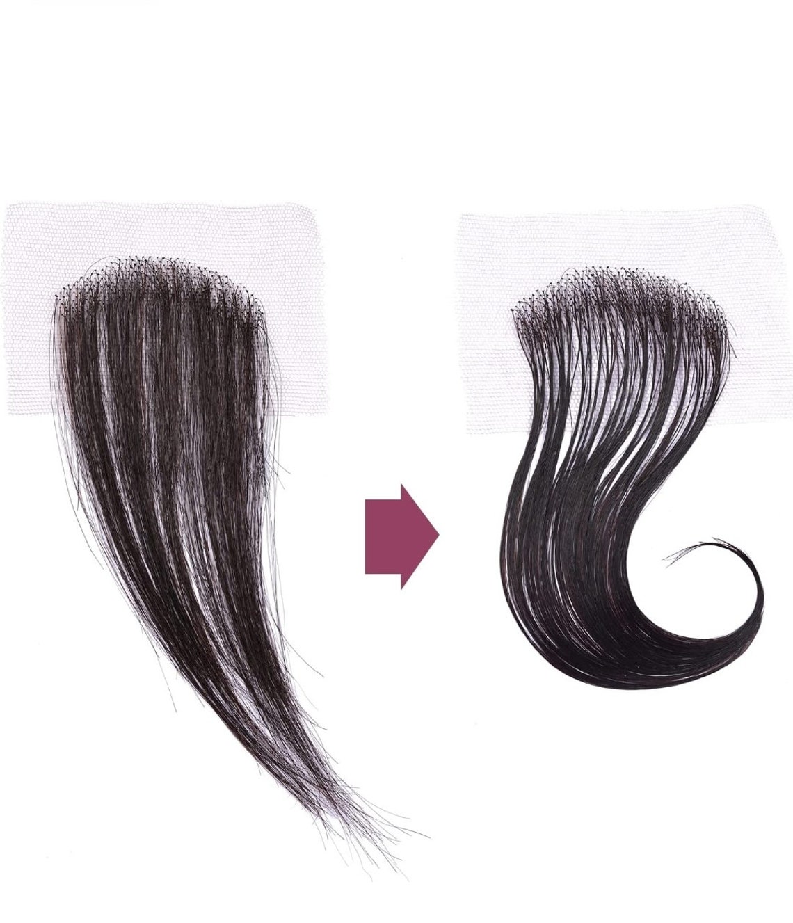 HD Lace Edges Baby Hair Strips Human Hair Reusable Invisible Lace ...