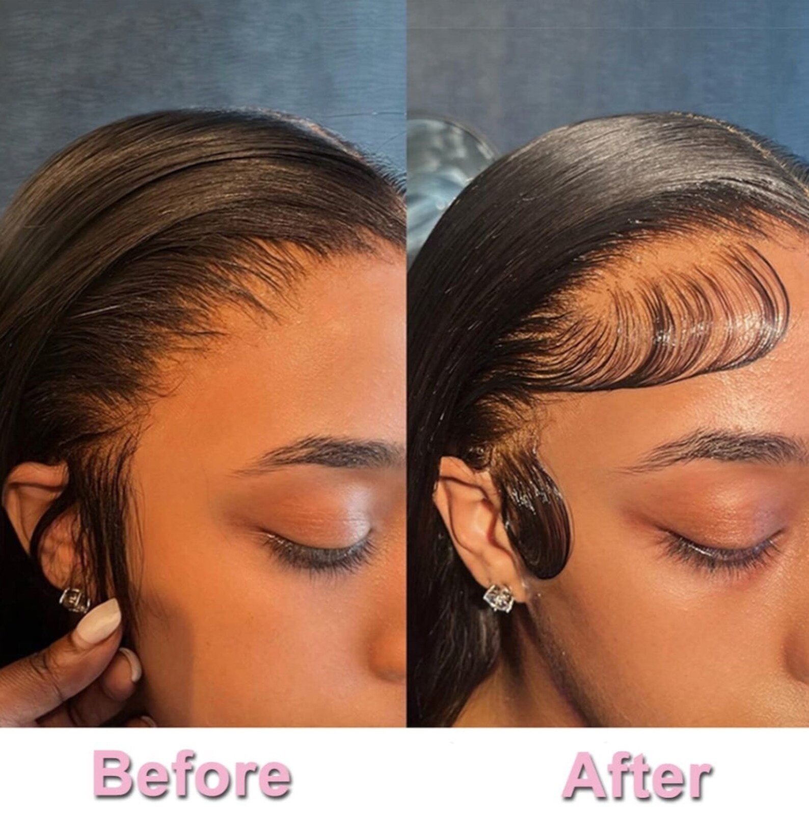 HD Lace Edges Baby Hair Strips Human Hair Reusable Invisible Lace ...