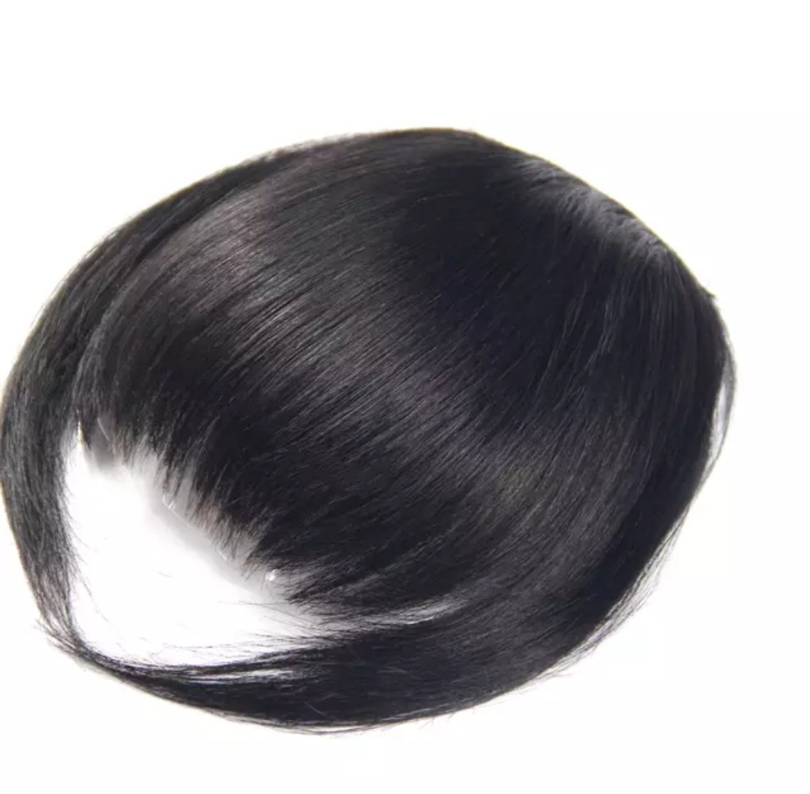 Clip in Bangs Instant Clip on Fringe Straight Human Hair - Etsy