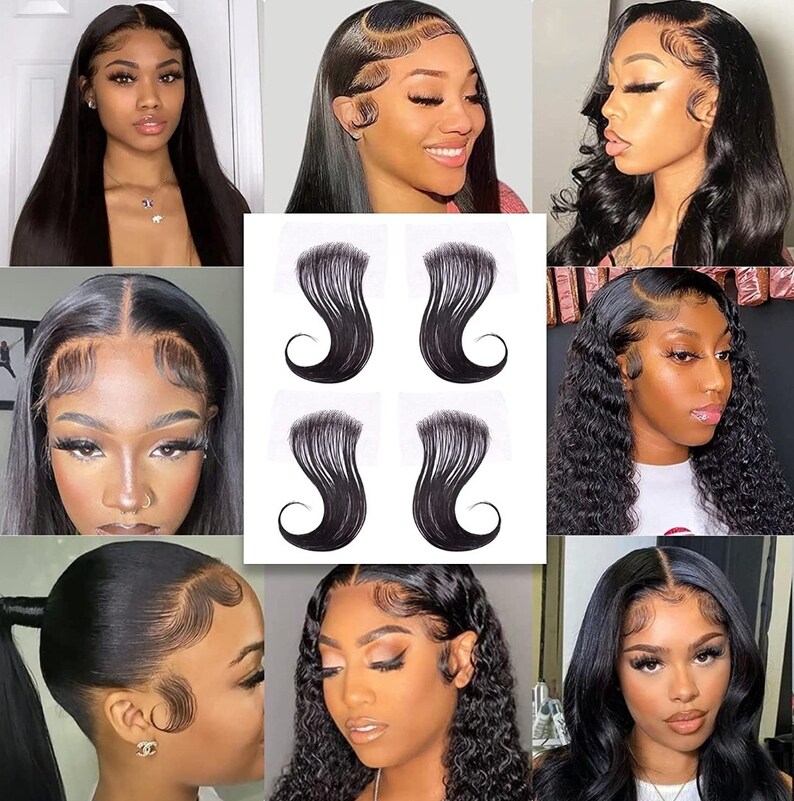 HD Lace Edges Baby Hair Strips Human Hair Reusable - Etsy