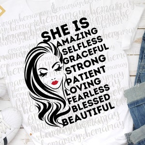 Svg She is Strong, Motivational Svg, Digital Download, Momlife Svg ...