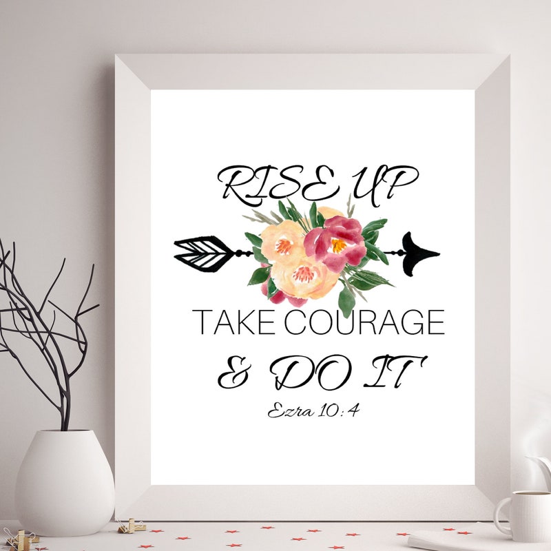 Courage Poster - Etsy