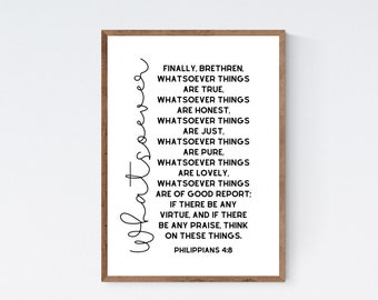 Whatever is Pure - Etsy