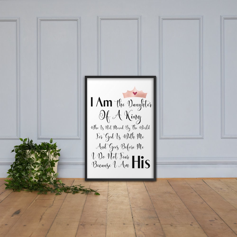 Framed Bible Verse Nursery Scripture Christian Poster | Etsy