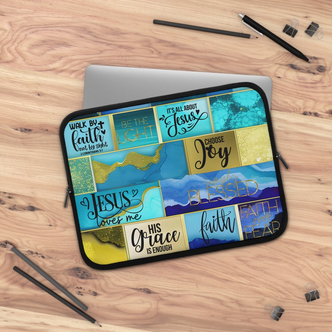 Bible Verse Laptop Sleeve, Laptop Covers, Christian Laptop Bag, Laptop ...