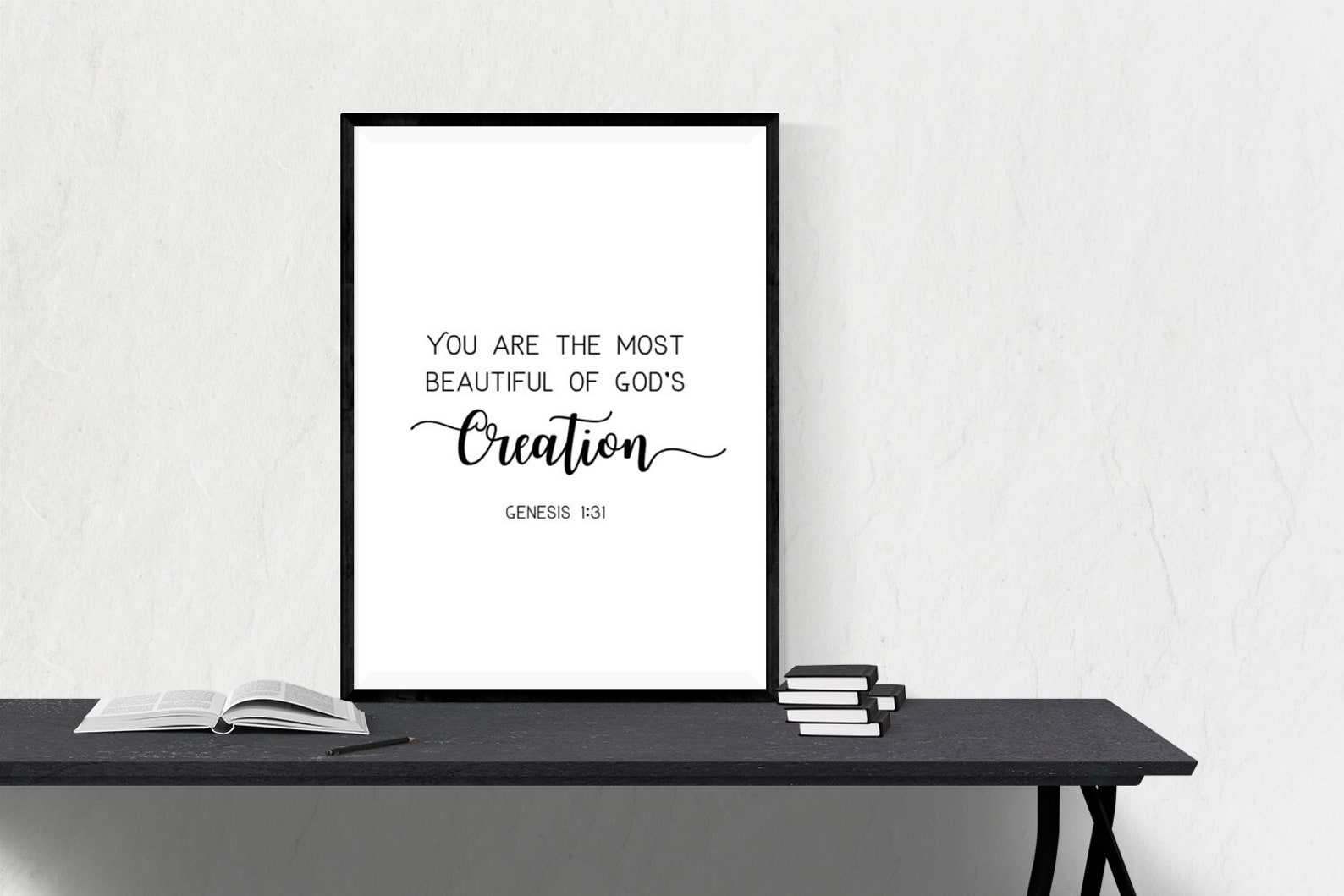 Bible Verse Poster Christian Poster Scripture Wall Art Bible - Etsy