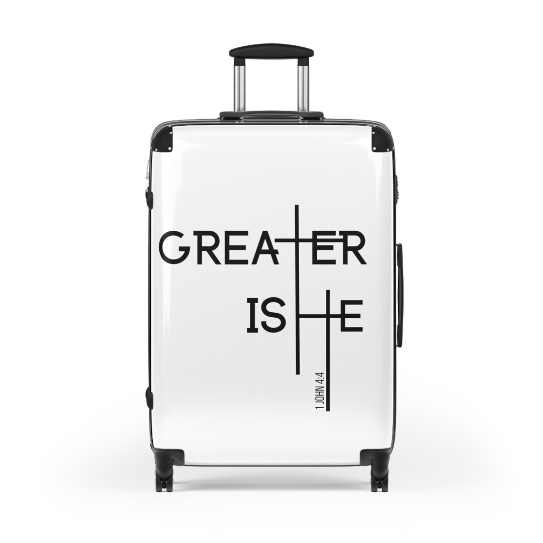 Christian Suitcase, Bible Verse Suitcase, Scripture Suitcase, Greater ...