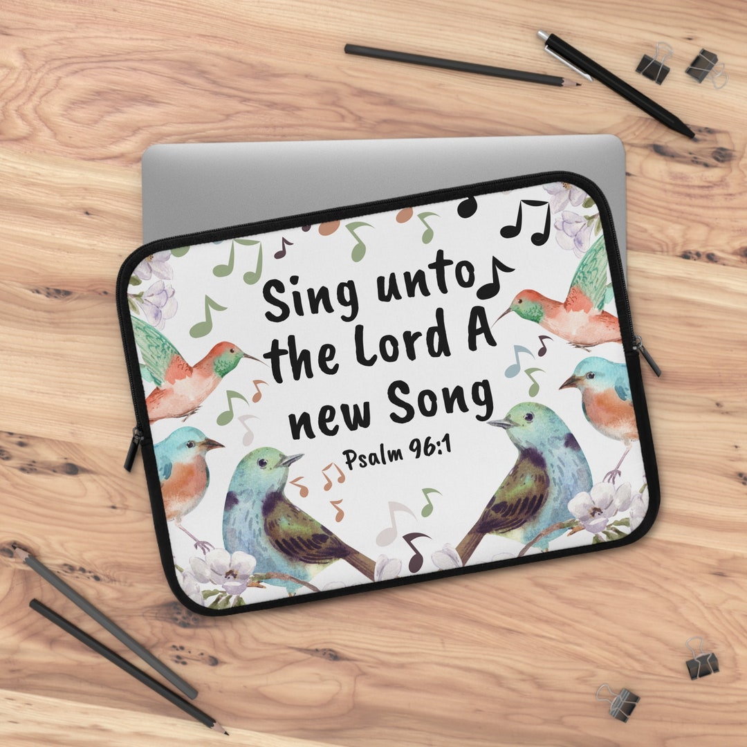 Bible Verse Laptop Bag, Laptop Bag Women, Floral Laptop Case, Christian ...