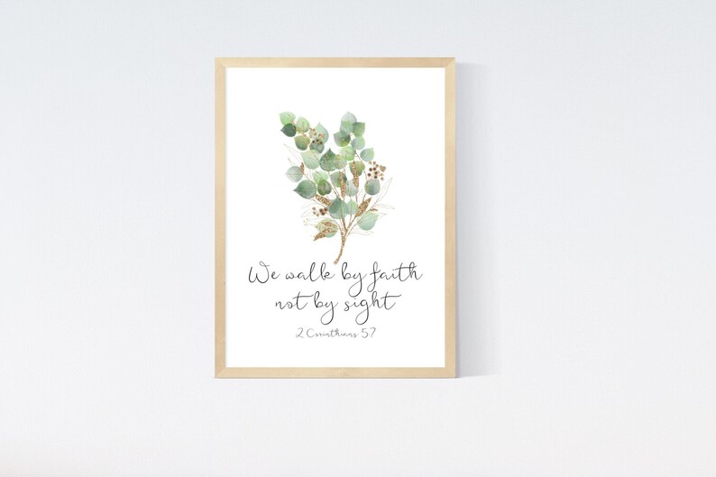 Biblical Wall Art Christian Download Bible Verse Print We - Etsy