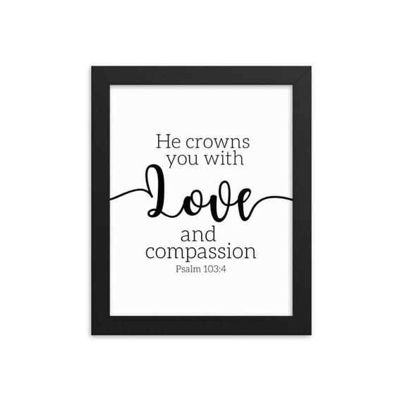 Scripture Framed Wall Art Wall Hanging Scripture Frame | Etsy