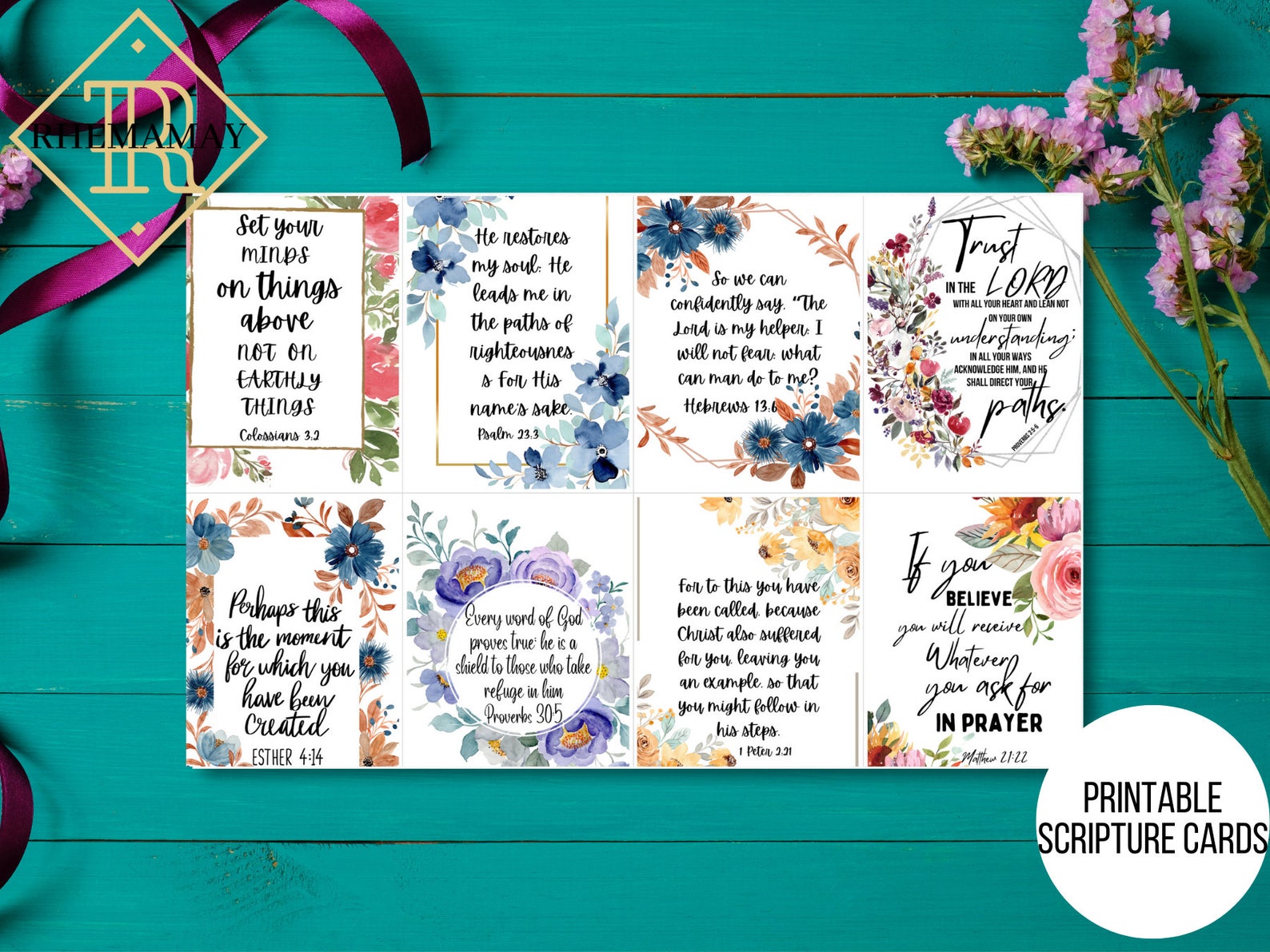 Mini Scripture Cards Bible Verse Cards Encouragement - Etsy