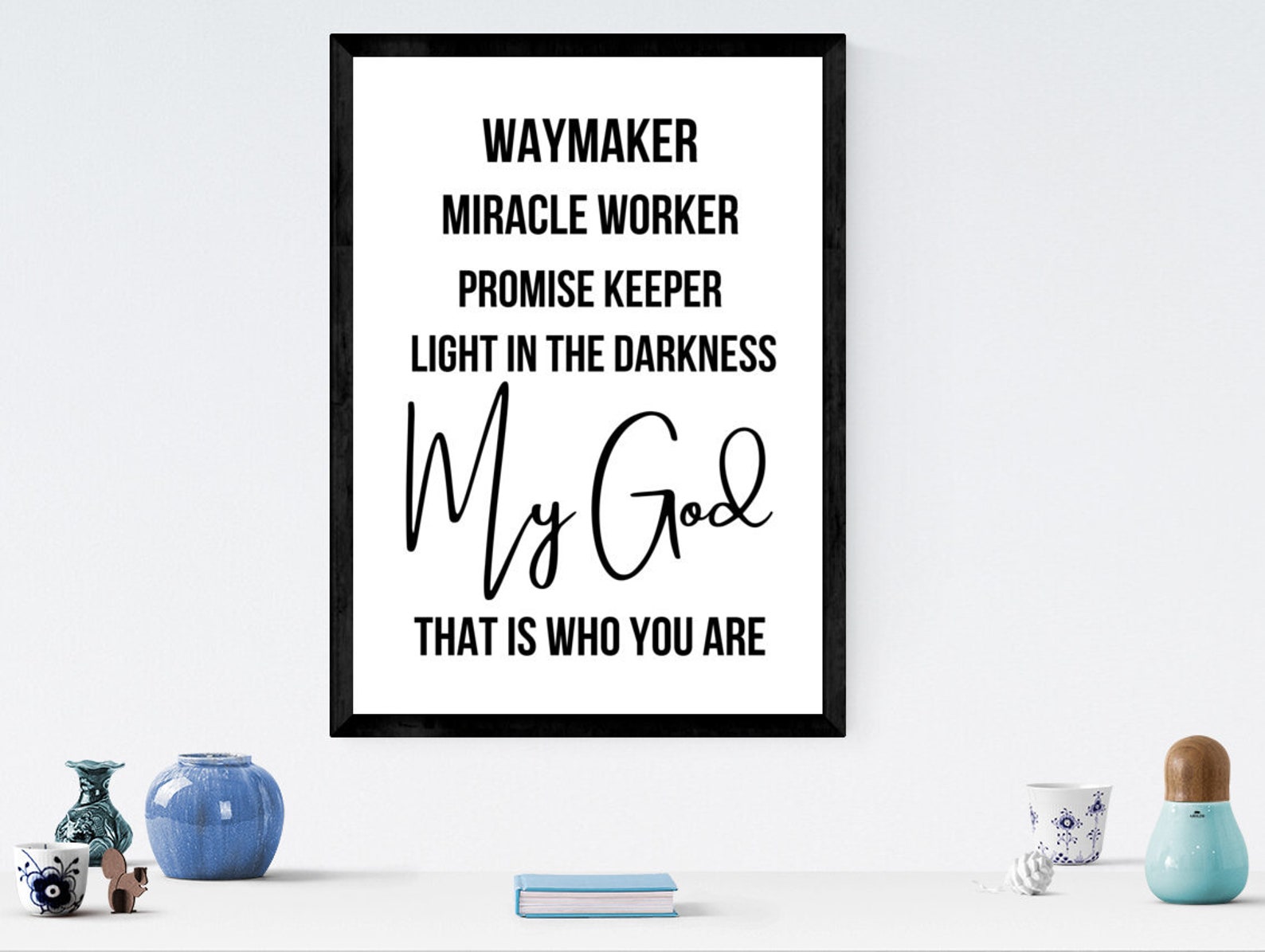 Waymaker Song Lyrics Way Maker Download Miracle Worker - Etsy