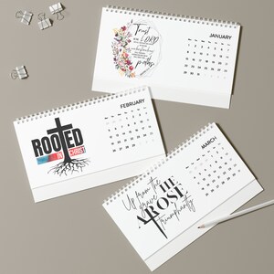 Christian Desk Calendar: Stay Inspired Every Day, Desk Calendar 2025 ...