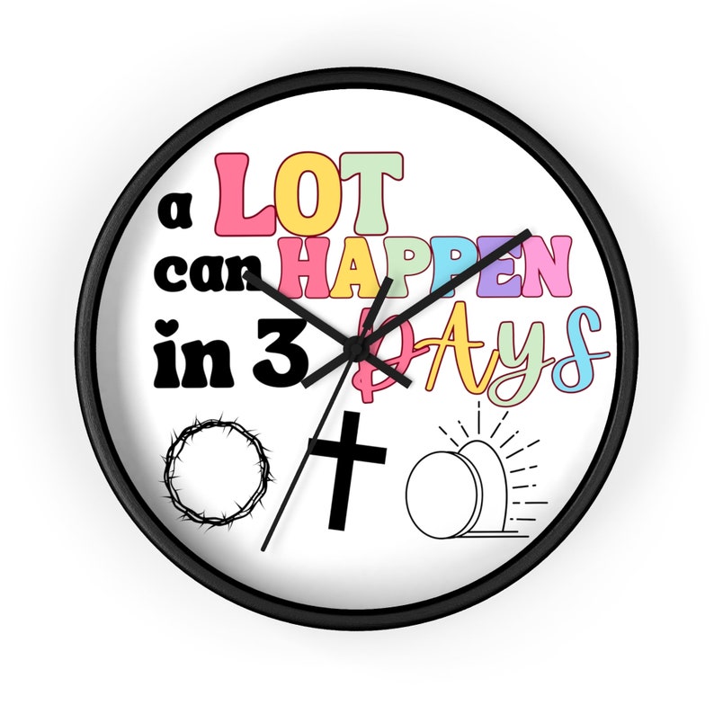 Jesus Easter Wall Clock, Christian Wall Clock Decor, Transform Your ...