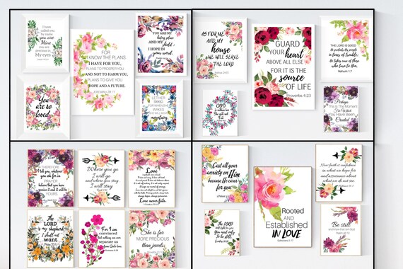 Bible Verse Bundle Printable Set Christian Bundle Bible | Etsy