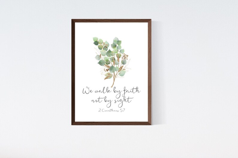 Biblical Wall Art Christian Download Bible Verse Print We | Etsy