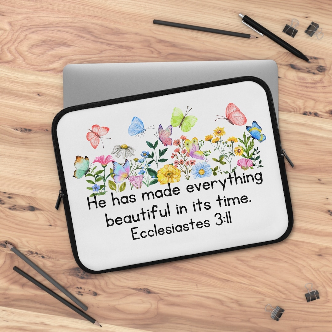 Christian Laptop Sleeve, Scripture Laptop Sleeve, Bible Verse Laptop ...
