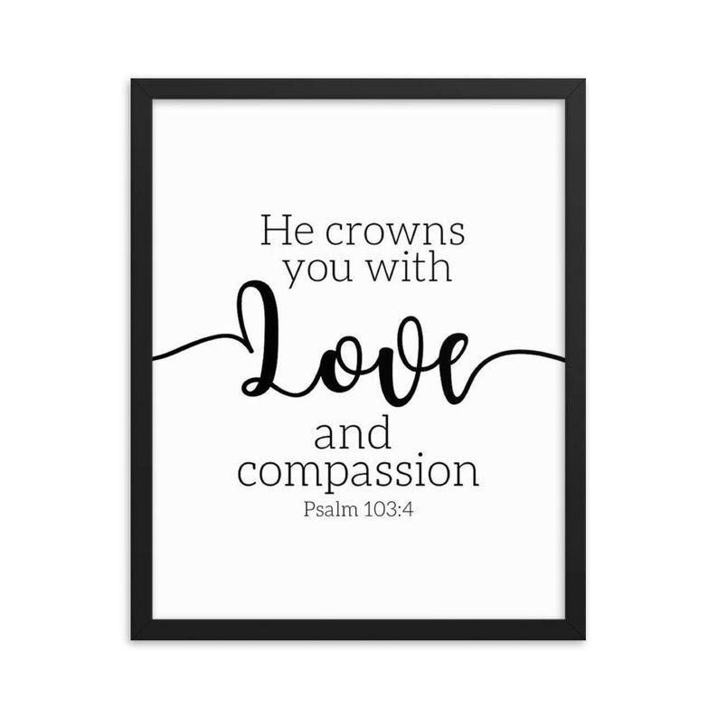 Scripture Framed Wall Art Wall Hanging Scripture Frame - Etsy