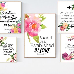 Bible Verse Bundle, Printable Set, Christian Bundle, Bible Verse Set ...
