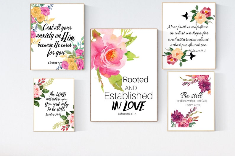 Bible Verse Bundle Printable Set Christian Bundle Bible | Etsy