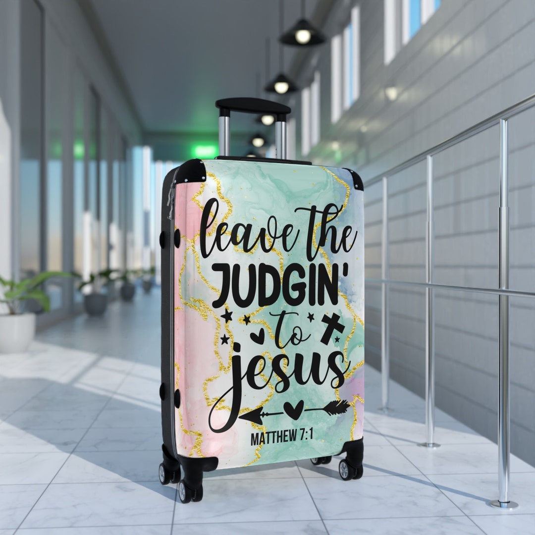 Christian Suitcase, Suitcase With Wheels, Small Suitcase, Jesus ...