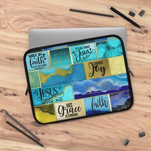 Bible Verse Laptop Sleeve, Laptop Covers, Christian Laptop Bag, Laptop ...