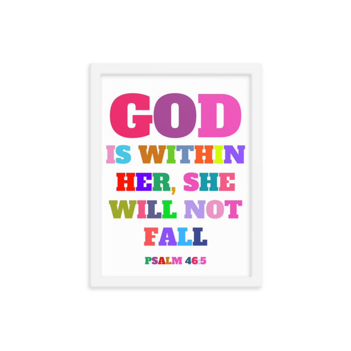 Psalm 46 5 Bible Wall Art Living Room Wall Art Bible Verse - Etsy