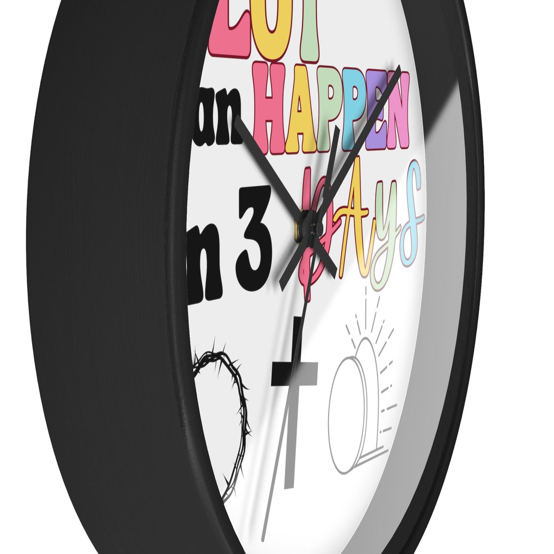 Jesus Easter Wall Clock, Christian Wall Clock Decor, Transform Your ...