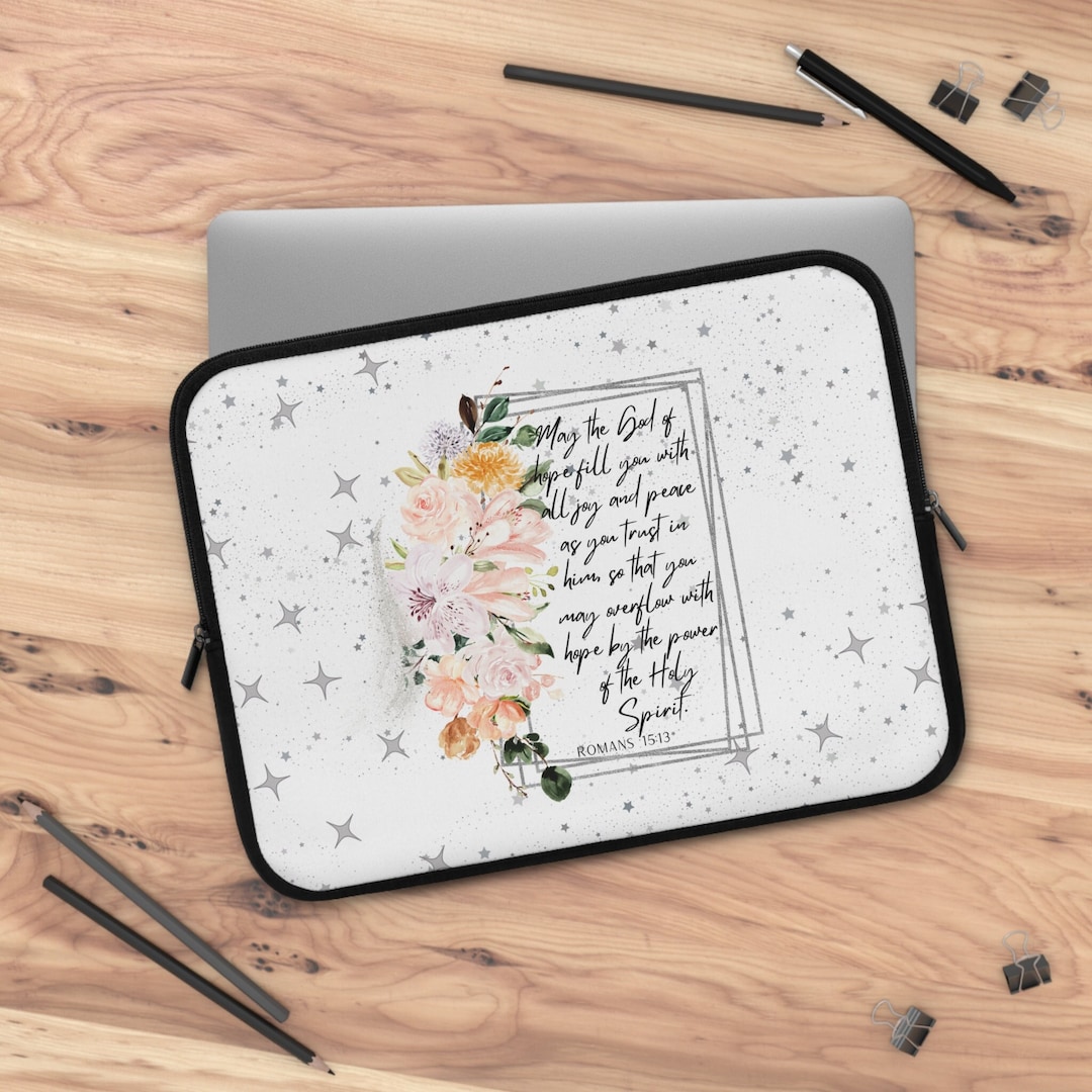 Bible Verse Laptop Sleeve, Laptop Bag Women, Christian Laptop Bag ...