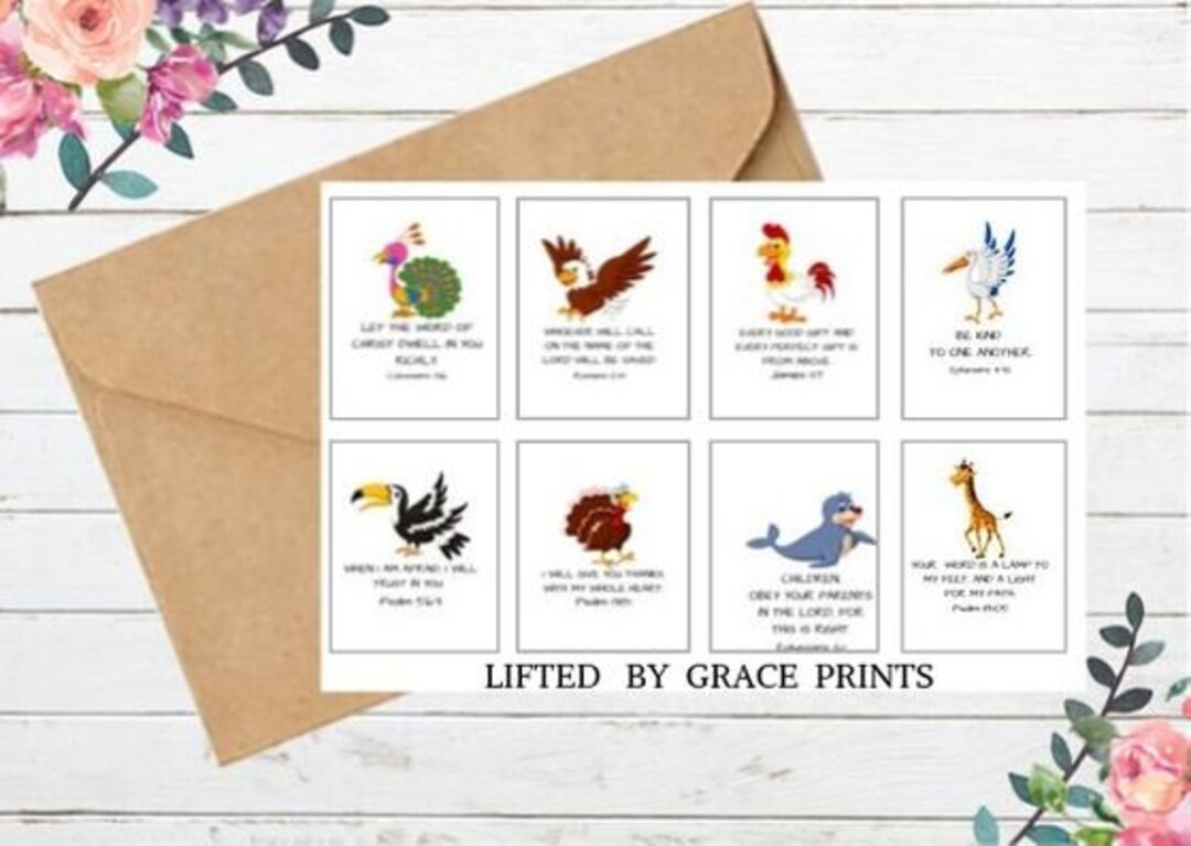 Scripture Cards, Bible Verse Cards, Memory Verse Cards, Kids Scripture ...