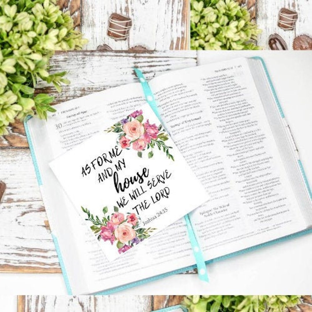 Printable Scripture Cards, Joshua 24:15, Motivational Cards, Verse ...