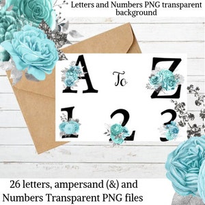 Wedding Alphabet, Floral Letters, Digital Letters, Font Clipart, Floral ...