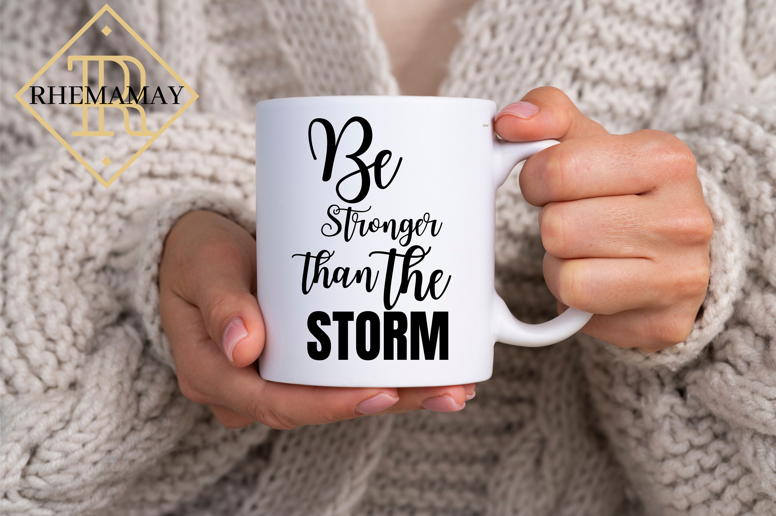 Motivational Svg Be Stronger Than the Storm Svg Commercial - Etsy