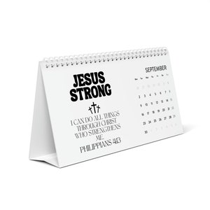Desktop Calendar: Bible Verse Every Day, Desk Calendar (2025 Grid ...