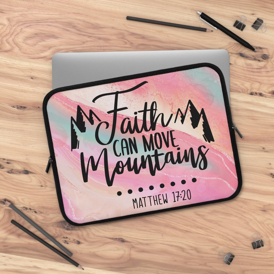 Faith Laptop Sleeve, Christian Laptop Bag, Womens Laptop Bag, Scripture ...