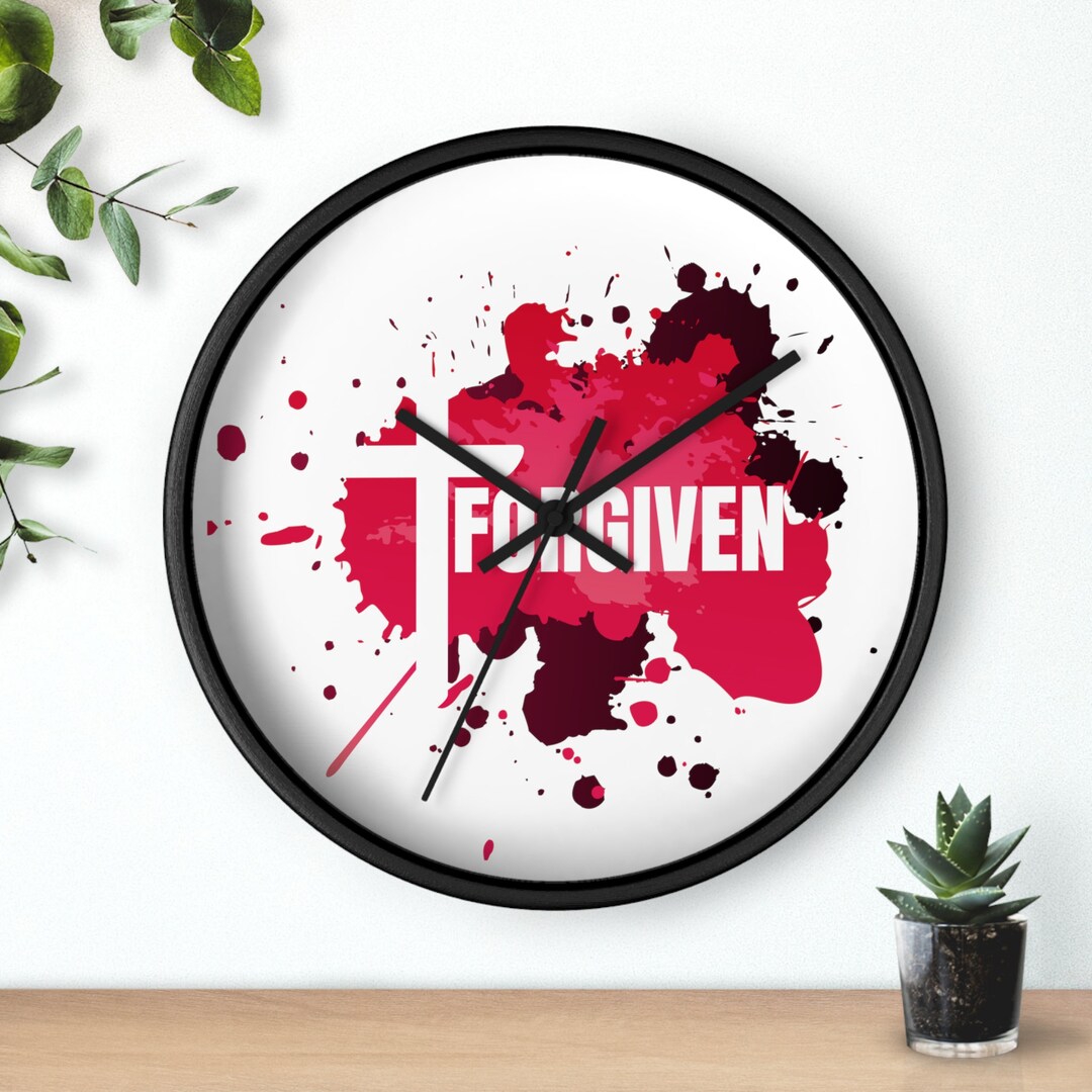 Wall Clock Christian, Cross Wallclock, Decorative Wall Clock, Christian ...