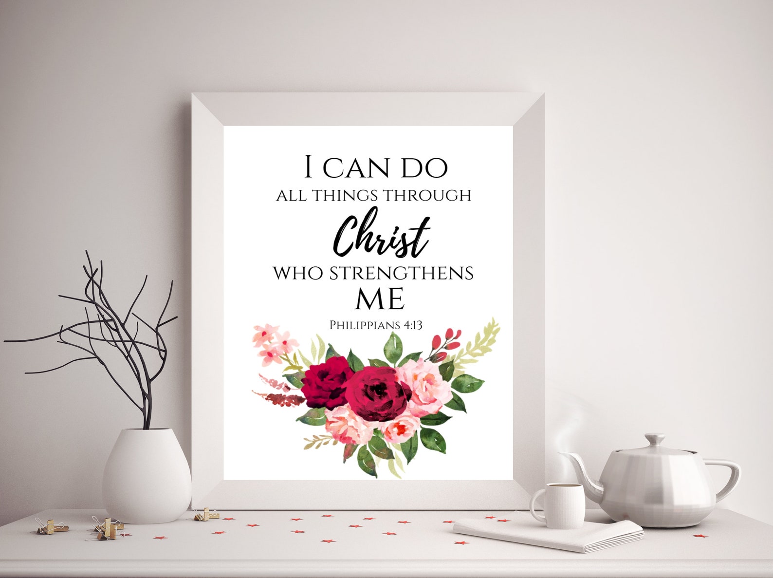 Philippians 4:13 Printable, I Can Do All Things, Through Christ, Which ...
