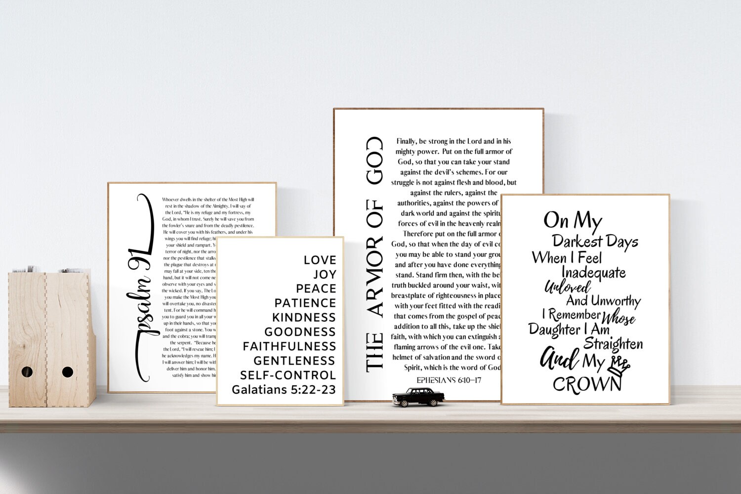 Set Of Four Scripture Wall Art Biblical Art Christian Print | Etsy