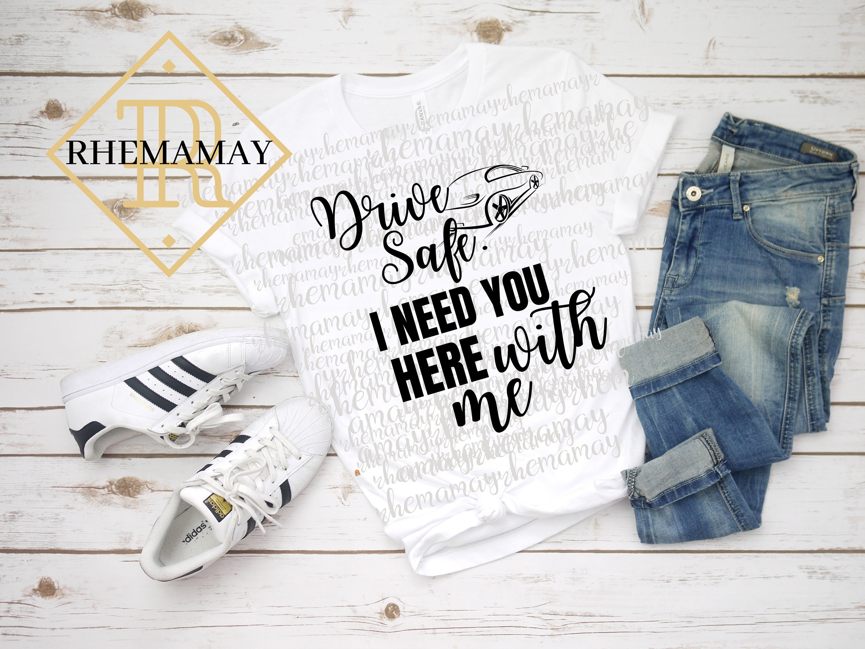 Drive Safe I Need You Here With Me Svg Cut Files Positive | Etsy España