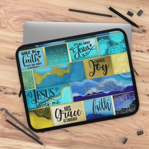 Bible Verse Laptop Sleeve, Laptop Covers, Christian Laptop Bag, Laptop ...