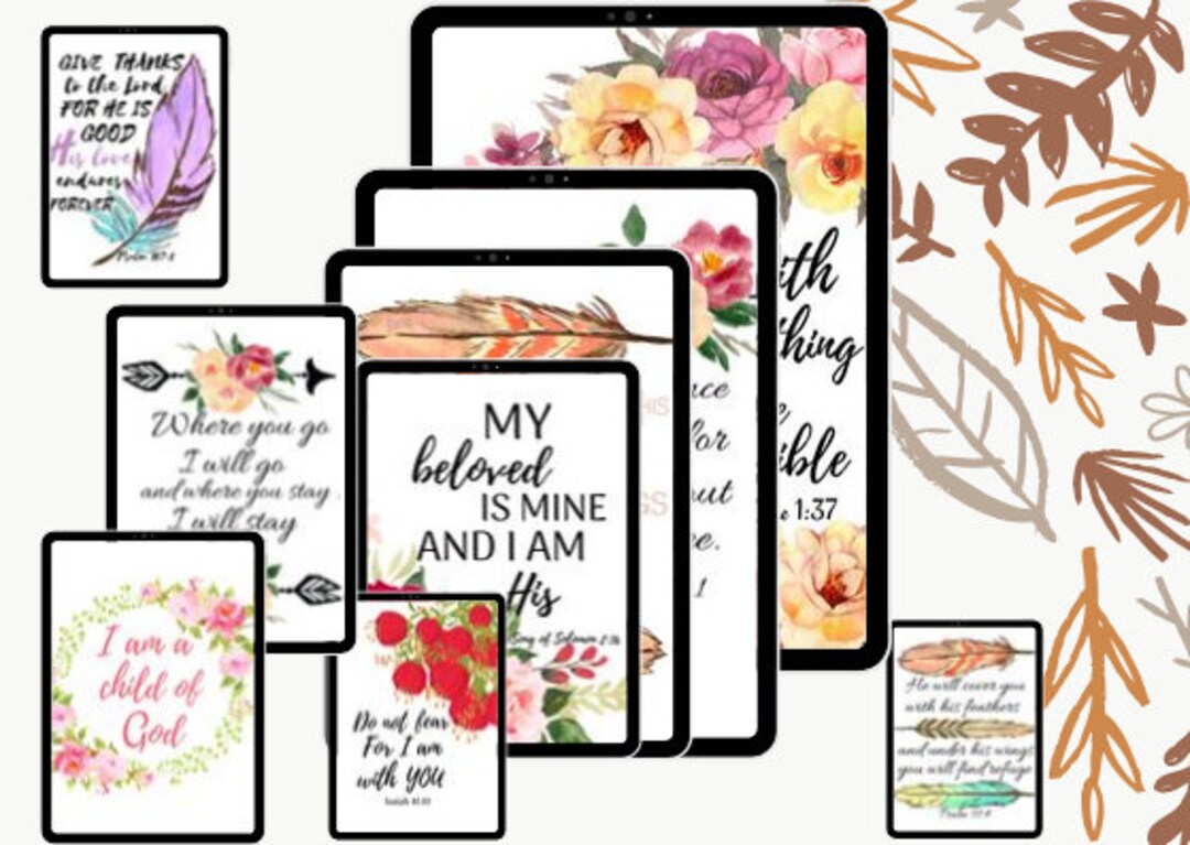 Set of 12 Printable, Bible Verse Cards, Printable Scripture Cards ...